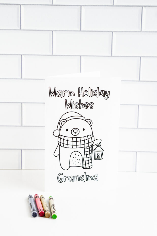 free-printable-christmas-cards-to-color-1-6 - Mom Envy
