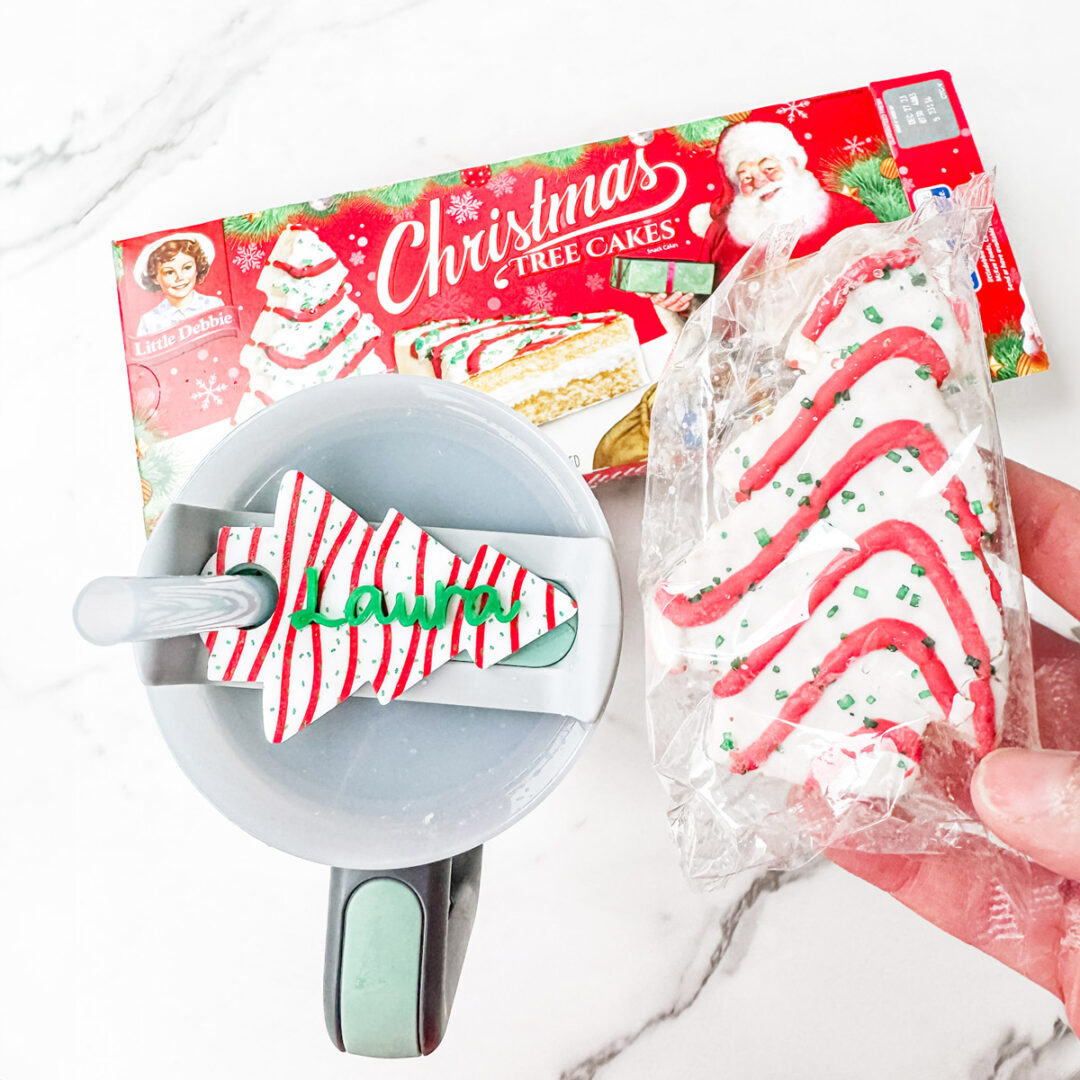 Free Christmas Tree Cake Stanley Topper Cut Files