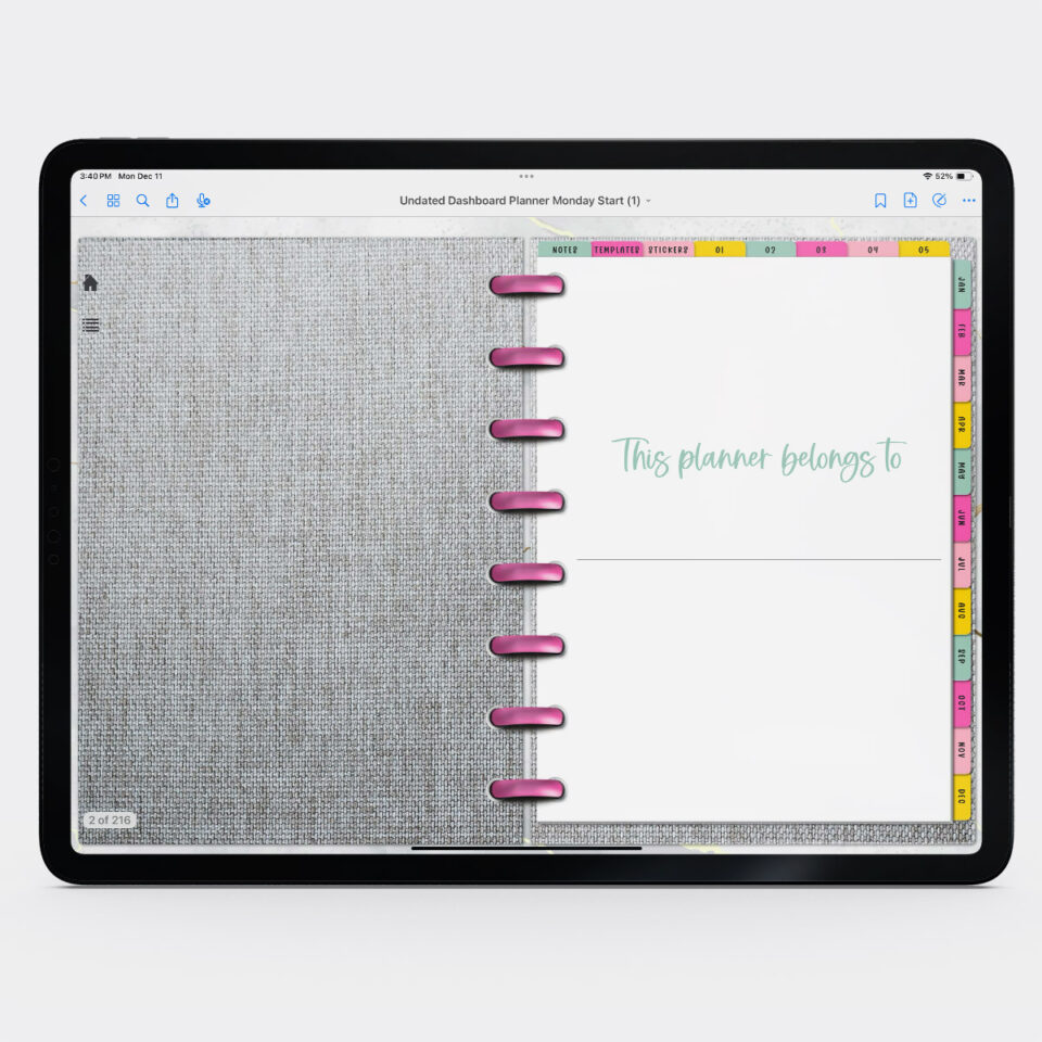Free-Digital-Planner-Undated-Pages-26 - Mom Envy