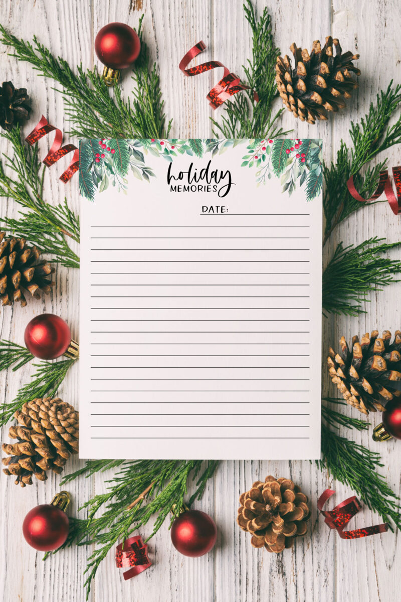 Free Printable Christmas Memory Book and Keepsake Journal