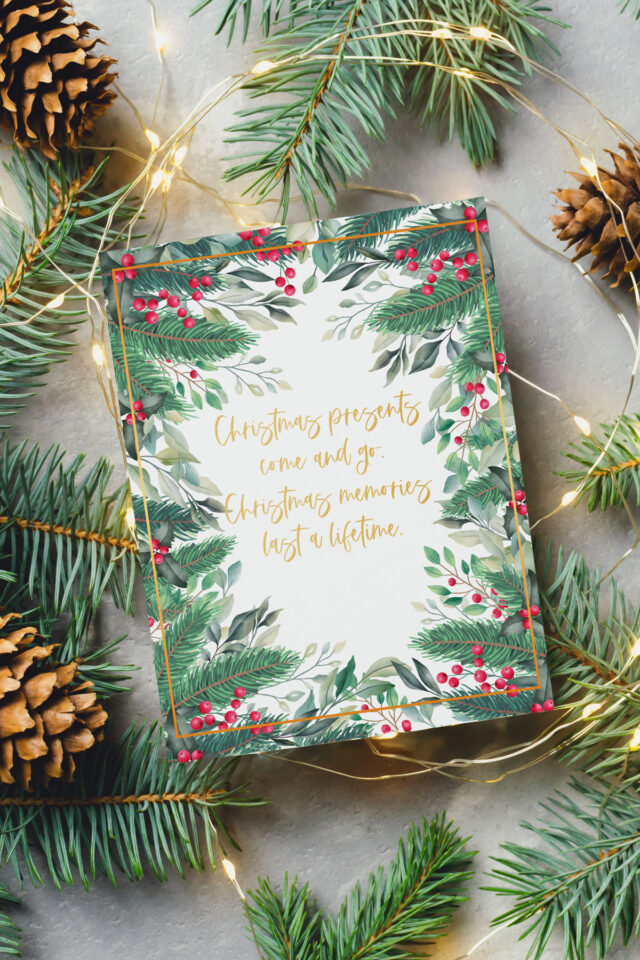 Free Printable Christmas Memory Book and Keepsake Journal