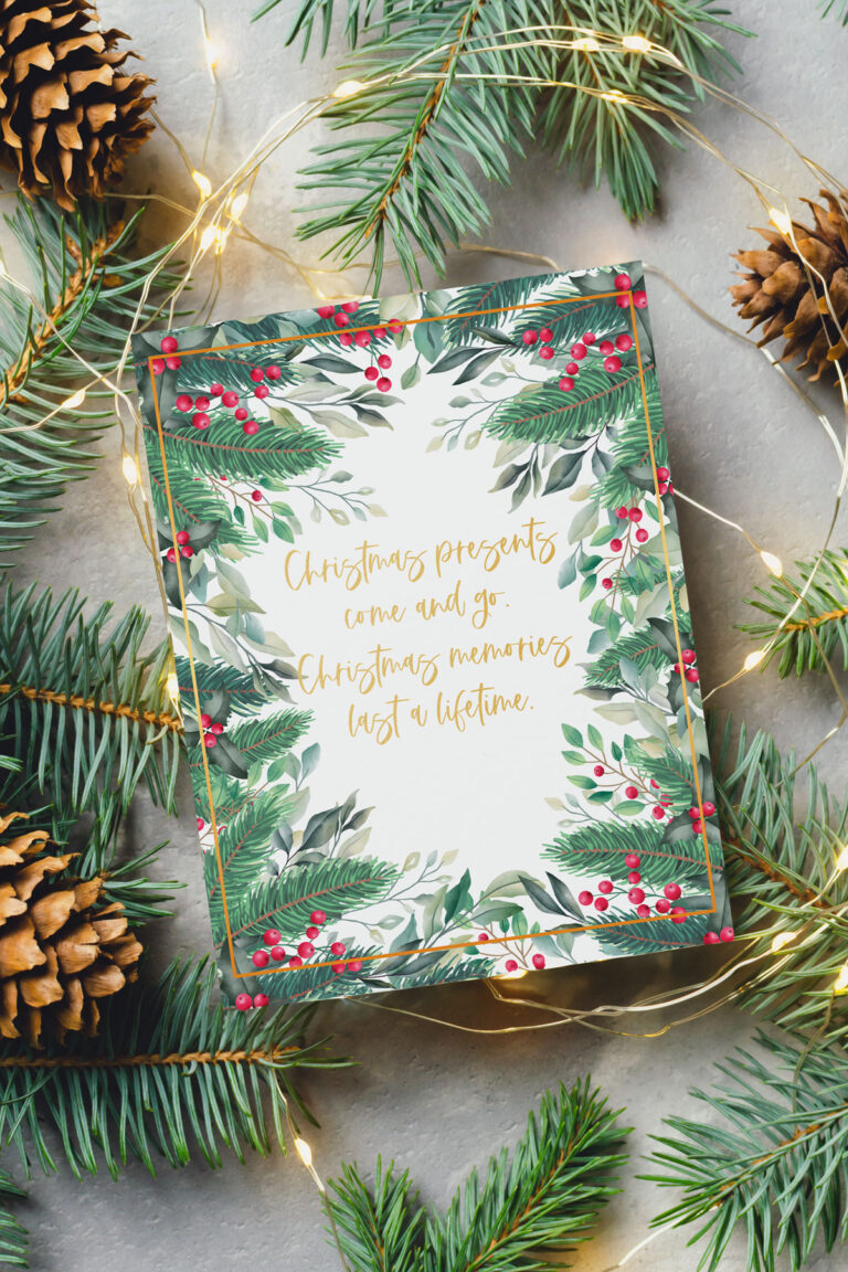 Free Printable Christmas Memory Book and Keepsake Journal