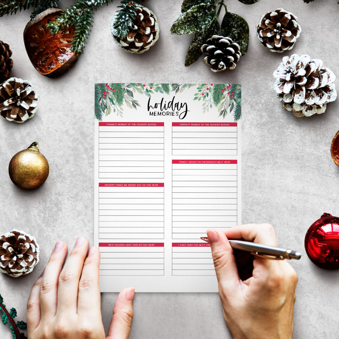 Free Printable Christmas Memory Book and Keepsake Journal