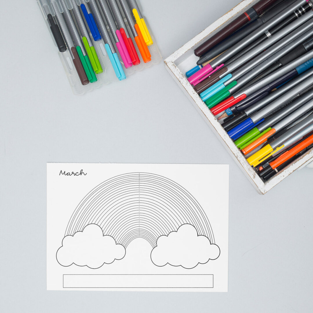 Free Rainbow Mood and Habit Tracker Printables