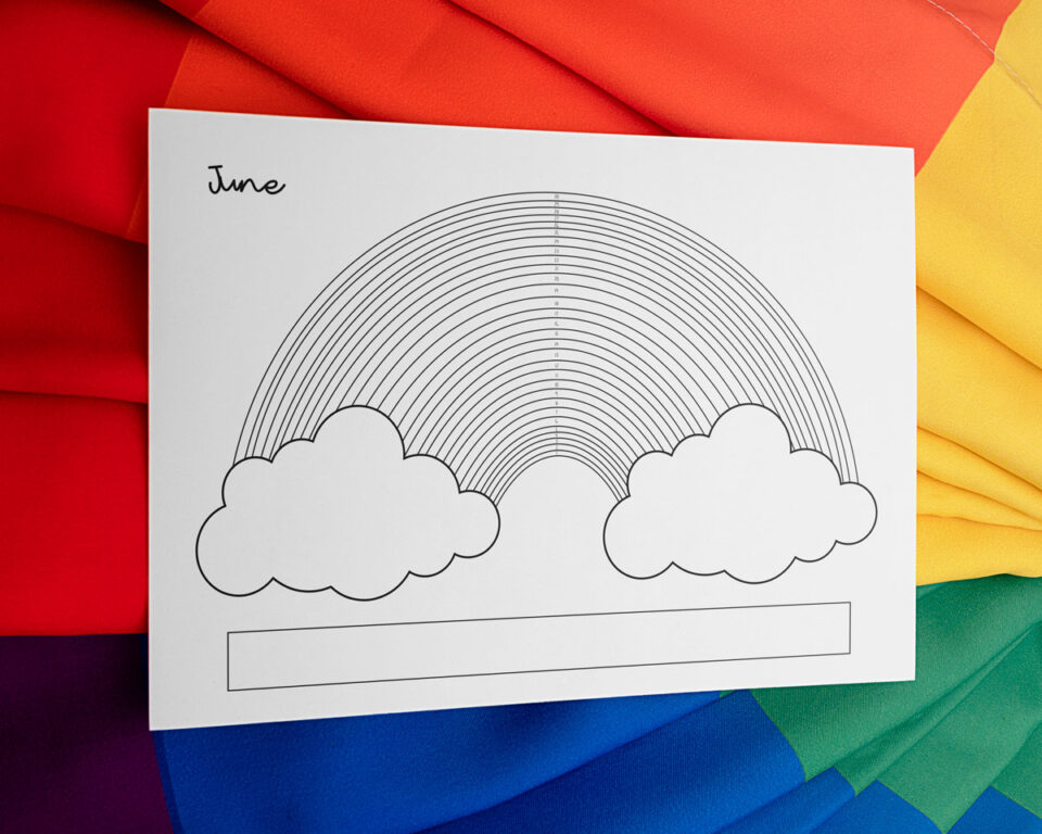 Free Rainbow Mood and Habit Tracker Printables