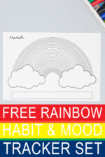 Free Rainbow Mood and Habit Tracker Printables