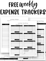 Weekly Expense Tracker Printable Featured - Mom Envy