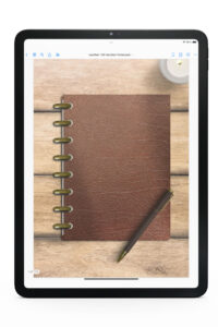 Free Leather Digital Notebook for Goodnotes & More!