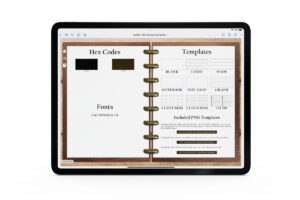 Free Leather Digital Notebook for Goodnotes & More!