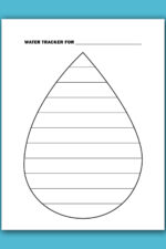 Free Printable & Digital Water Tracker Template Set