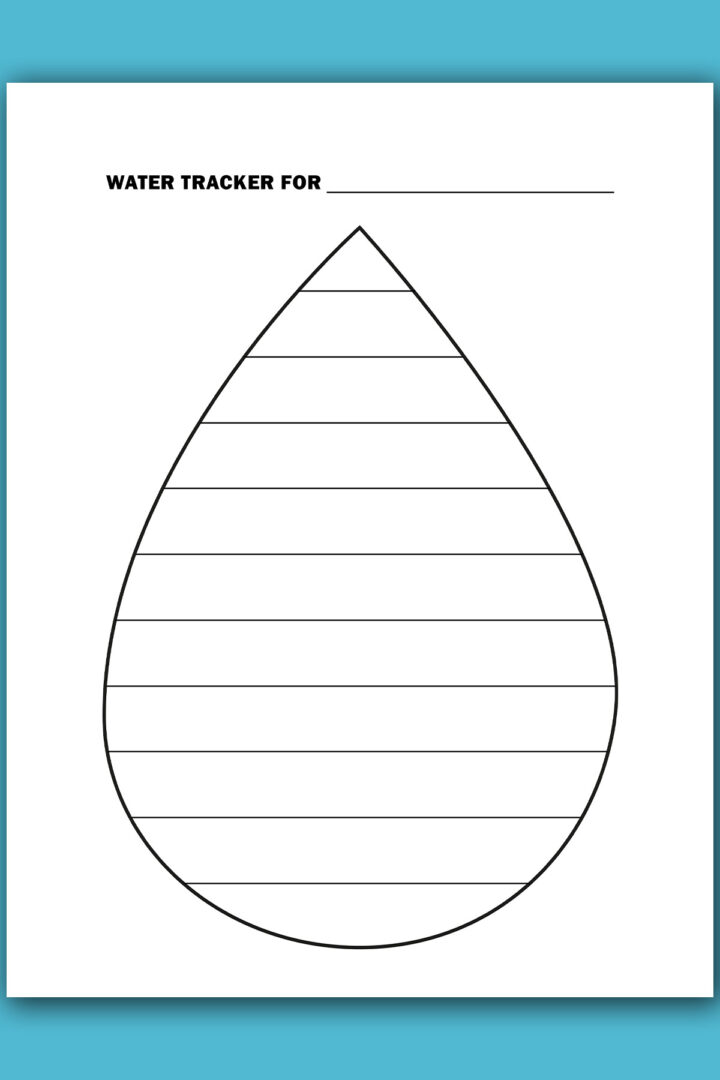 Free Printable & Digital Water Tracker Template Set