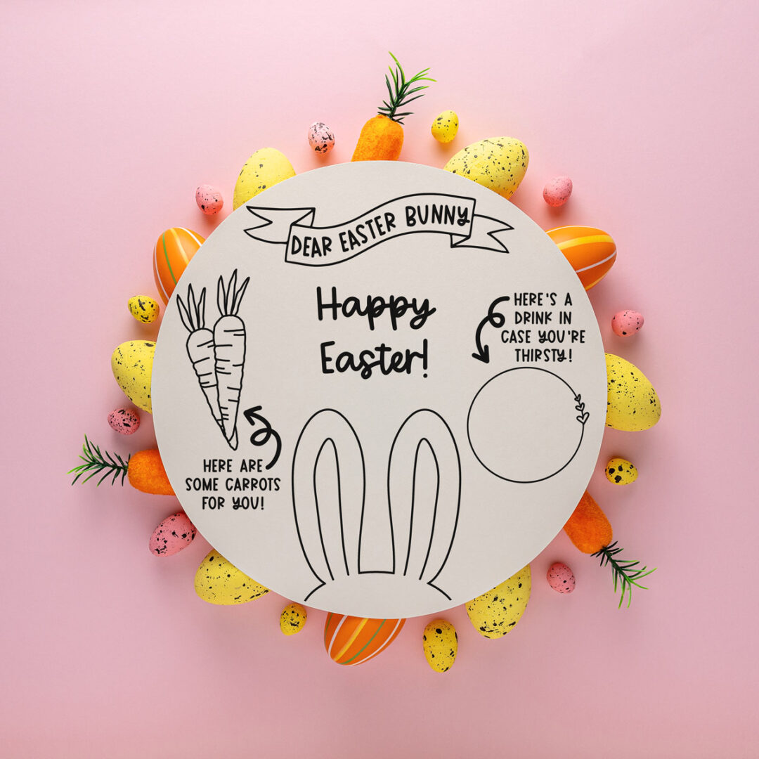 Free Easter Bunny Tray & Plate SVG Set for Laser & Vinyl