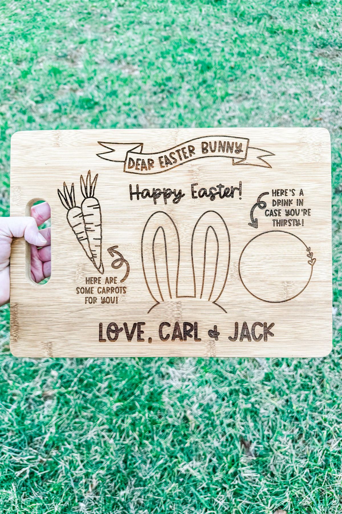 Free Easter Bunny Tray & Plate SVG Set for Laser & Vinyl