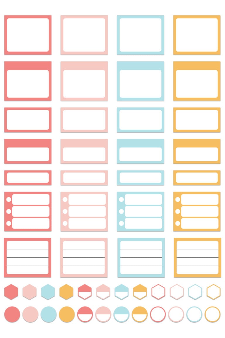 Free Back to School Planner Stickers: Printable & Digital