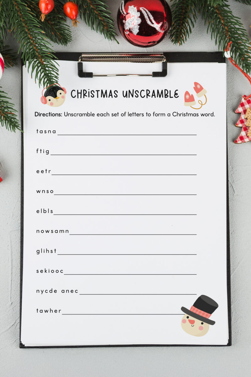 free-christmas-unscramble-worksheets-example-14b - Mom Envy