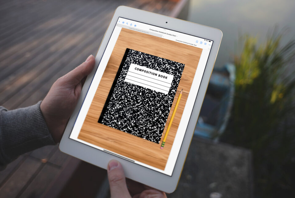 Free Digital Composition Book for Apps Like Goodnotes