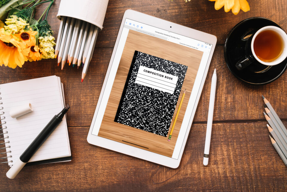Free Digital Composition Book for Apps Like Goodnotes