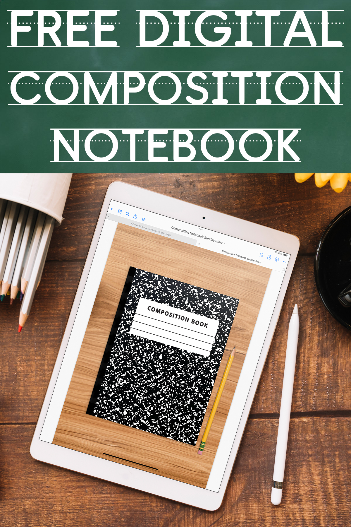 Free Digital Composition Book for Apps Like Goodnotes