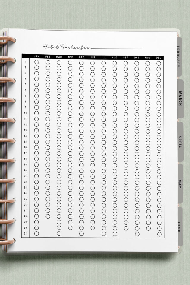 Free Simple Habit Trackers: Printable & Digital Ready