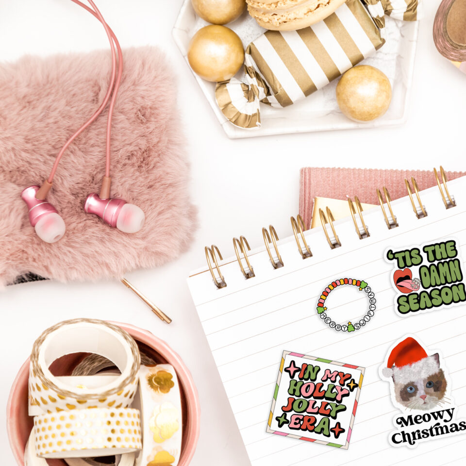 Free Swiftmas Christmas Stickers - Taylor Swift Inspired Set