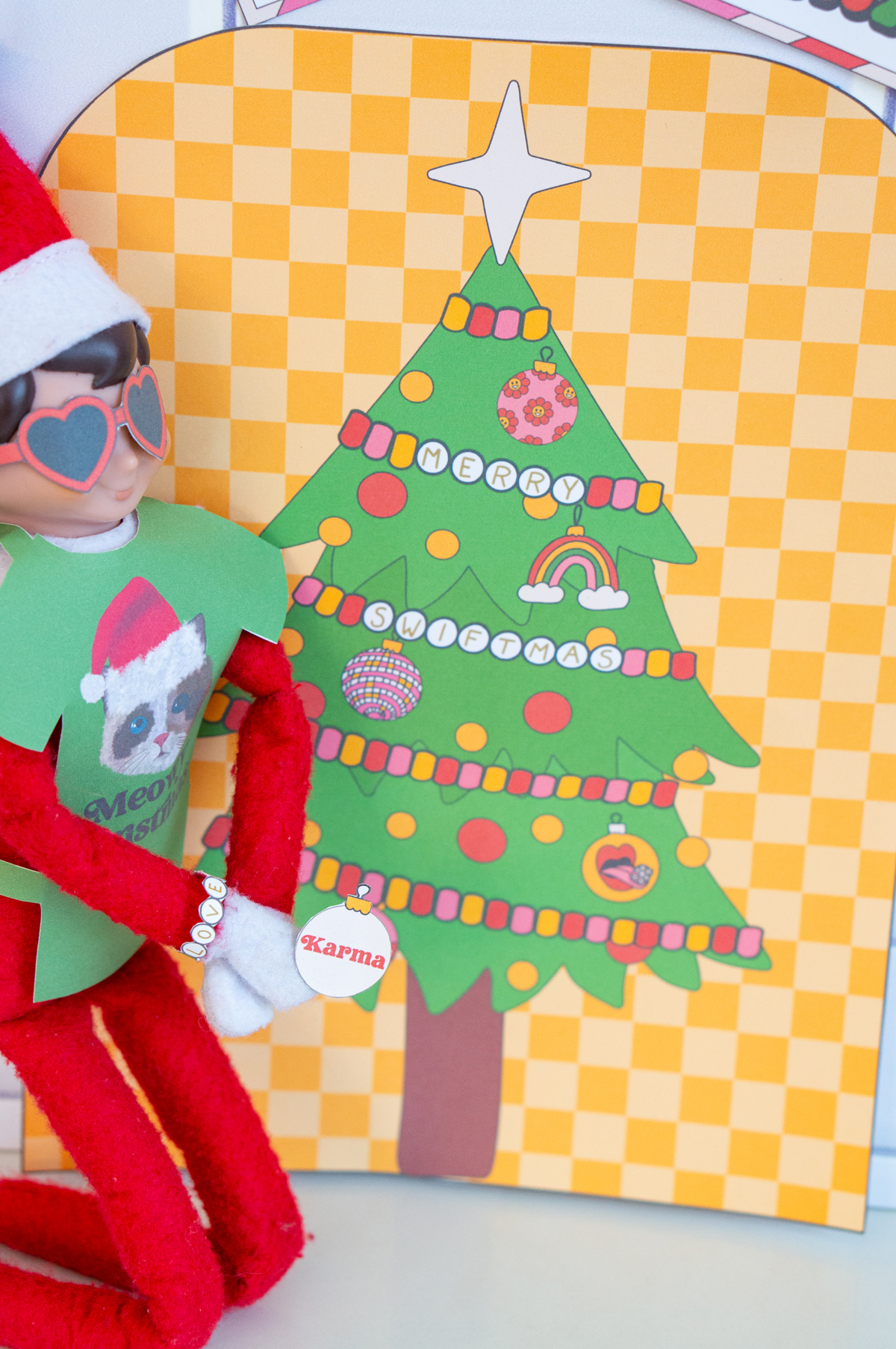 Free Taylor Swift Inspired Elf on the Shelf Printables