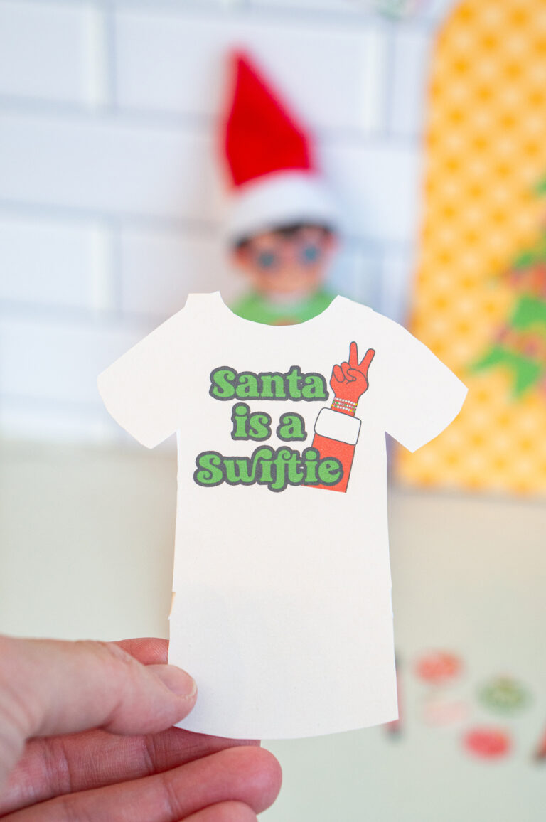 Free Taylor Swift Inspired Elf on the Shelf Printables