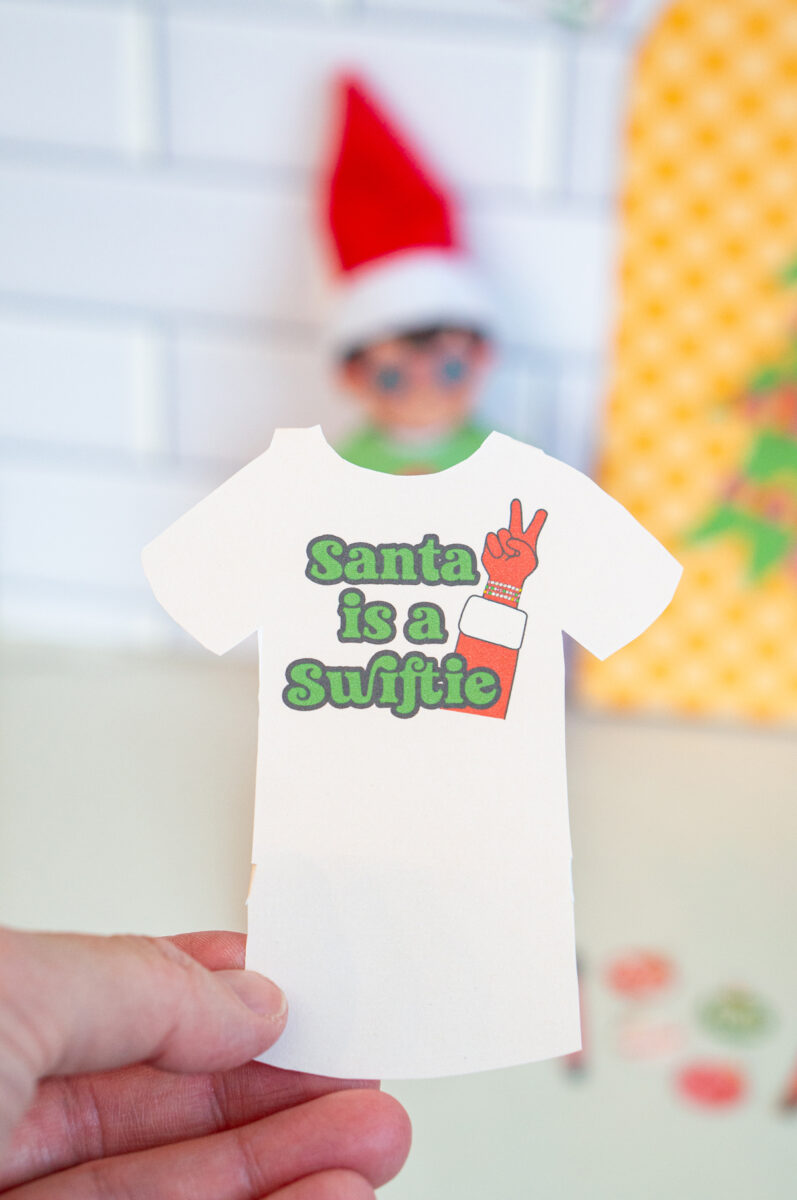 Free Taylor Swift Inspired Elf on the Shelf Printables