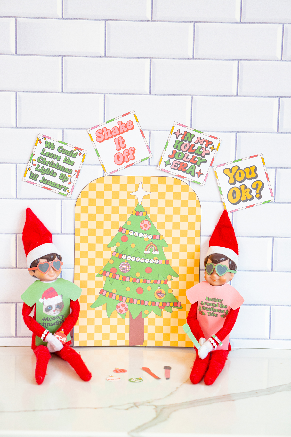 Free Taylor Swift Inspired Elf on the Shelf Printables