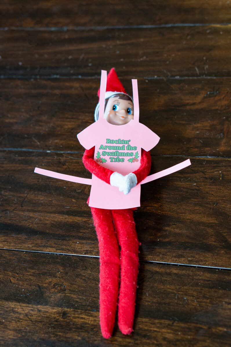 Free Taylor Swift Inspired Elf on the Shelf Printables