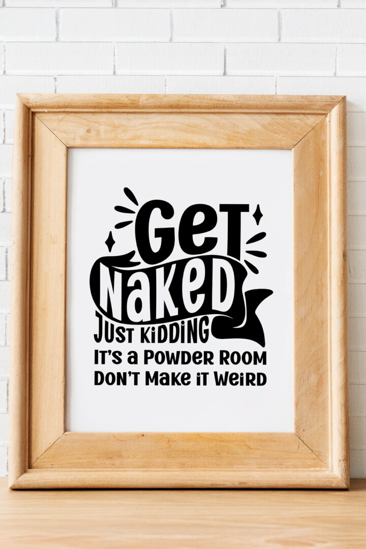 Free Funny Printable Bathroom Signs: 15 Wall Art Options