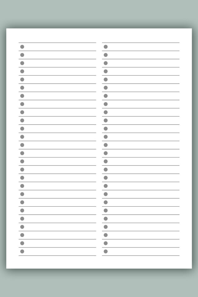 Free Printable Bullet Journal Paper: Dot Grid, Graph, Lined, etc