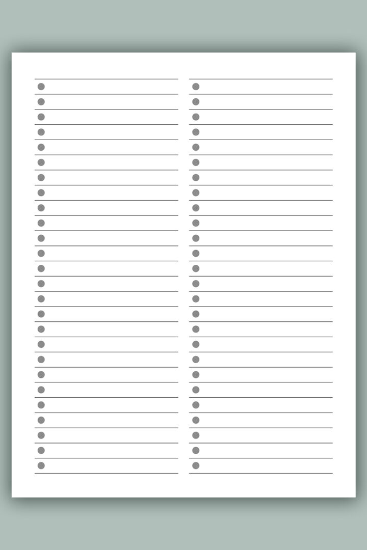 Free Printable Bullet Journal Paper: Dot Grid, Graph, Lined, etc