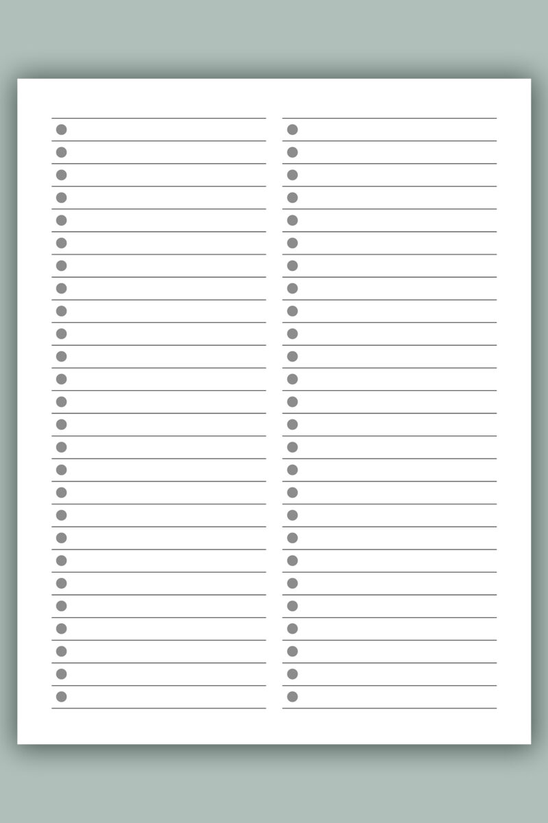 Free Printable Bullet Journal Paper: Dot Grid, Graph, Lined, etc