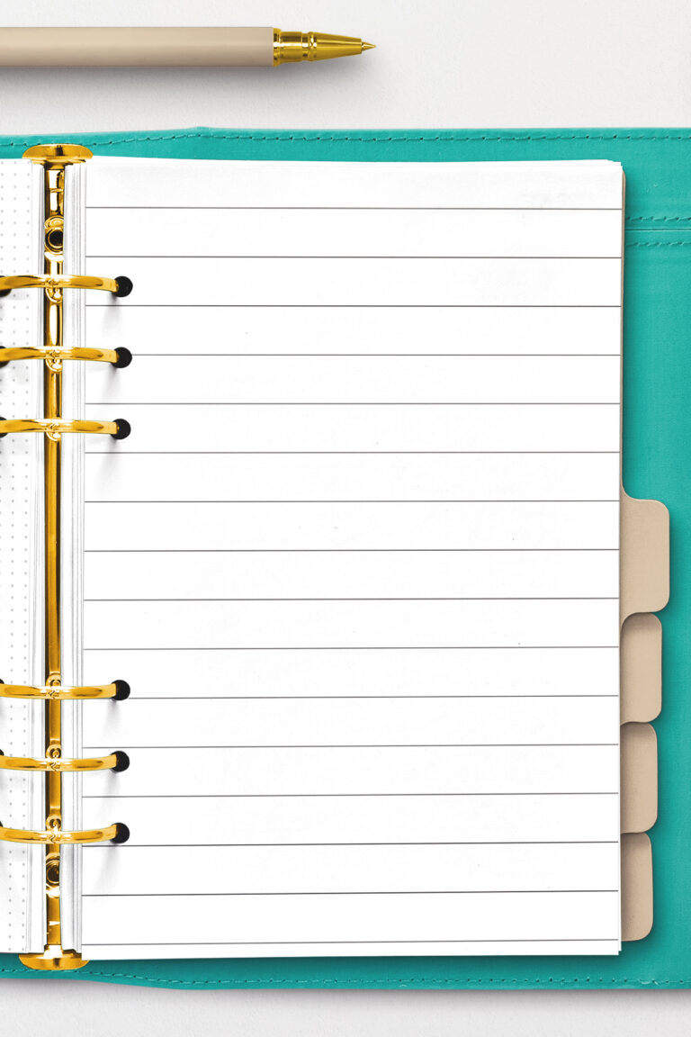 printable-bullet-journal-wide-lined-paper - Mom Envy