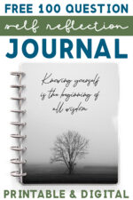 100 Self Reflection Journal Prompts: Free Files Included