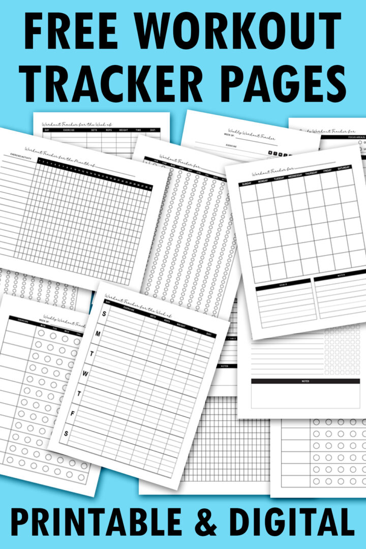 Free Workout Log Printable Sheets: Daily, Weekly, & Monthly