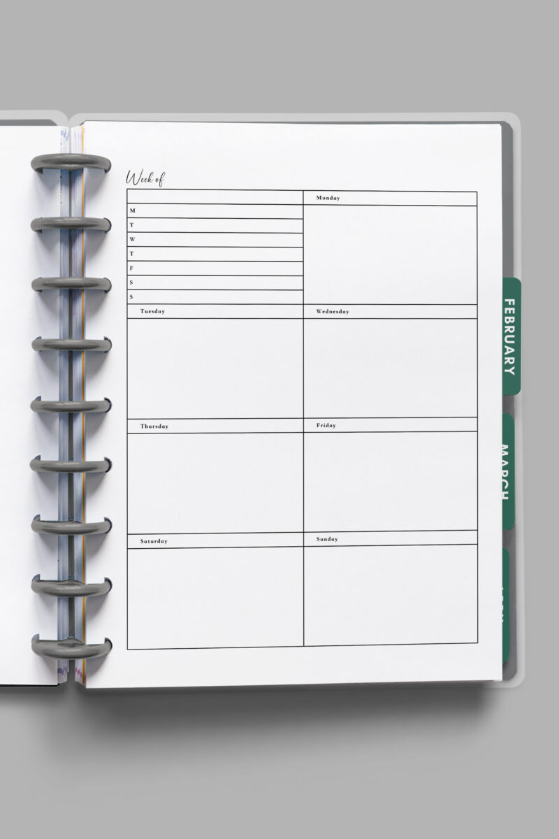 Free Weekly Planner Templates: Printable & Digital PDF & PNGs