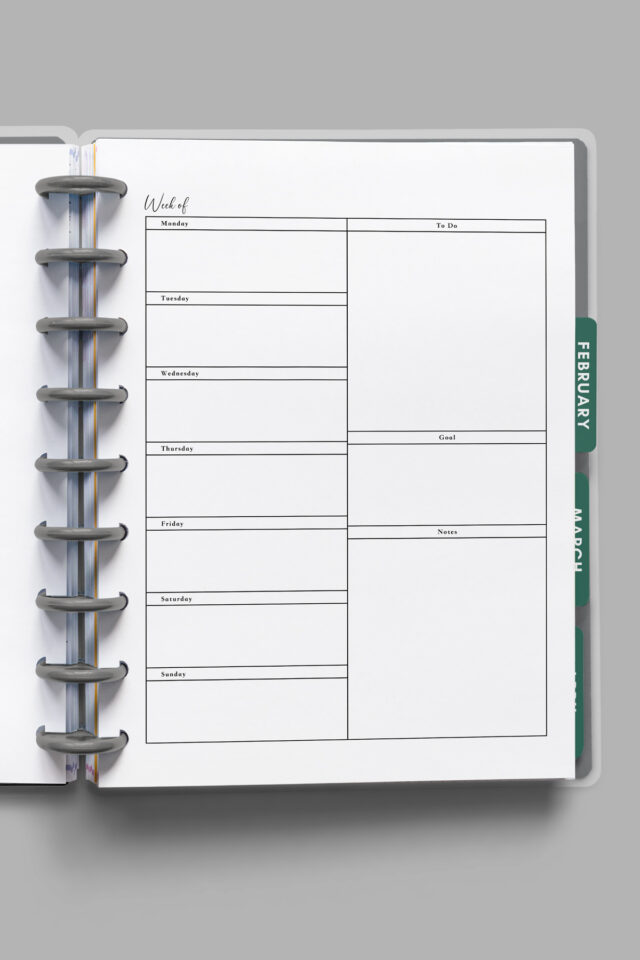 Free Weekly Planner Templates: Printable & Digital PDF & PNGs