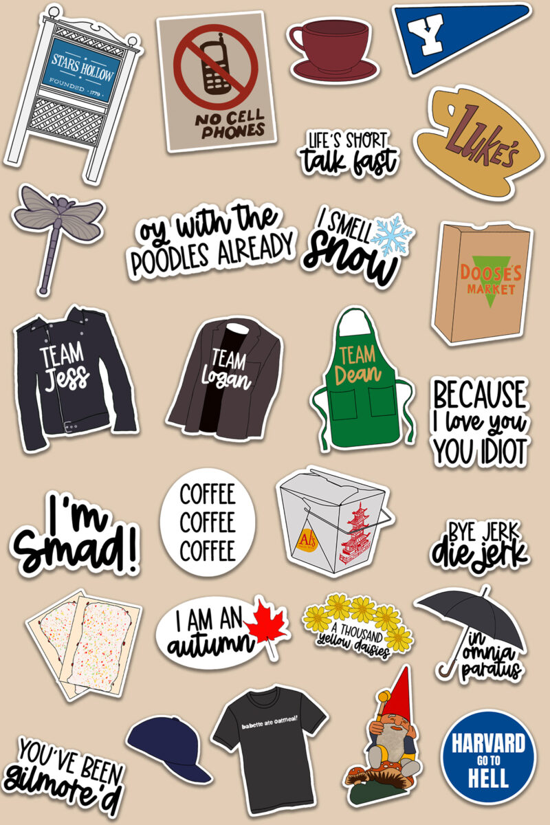 Free-Gilmore-Girls-Inspired-Stickers-Pinterest-2 - Mom Envy