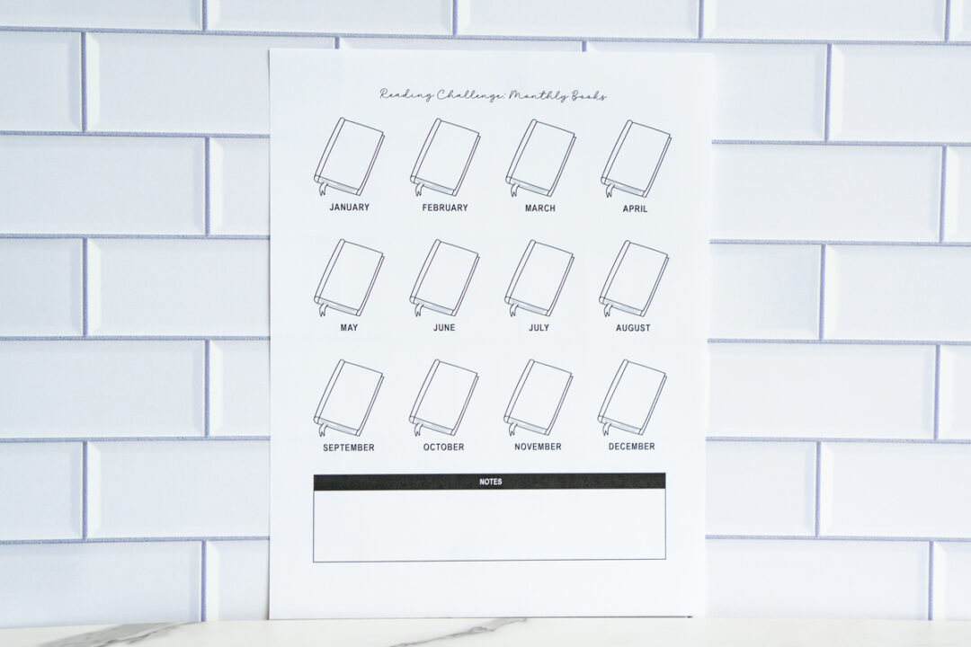 Free Reading Challenge & Book Tracker Printables