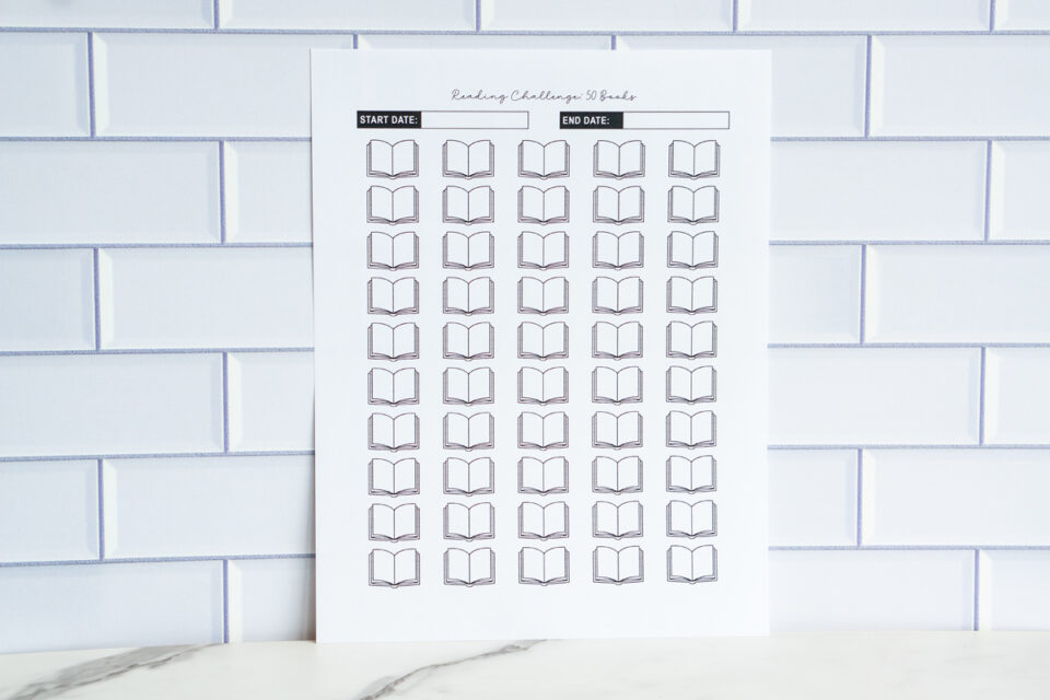 Free Reading Challenge & Book Tracker Printables