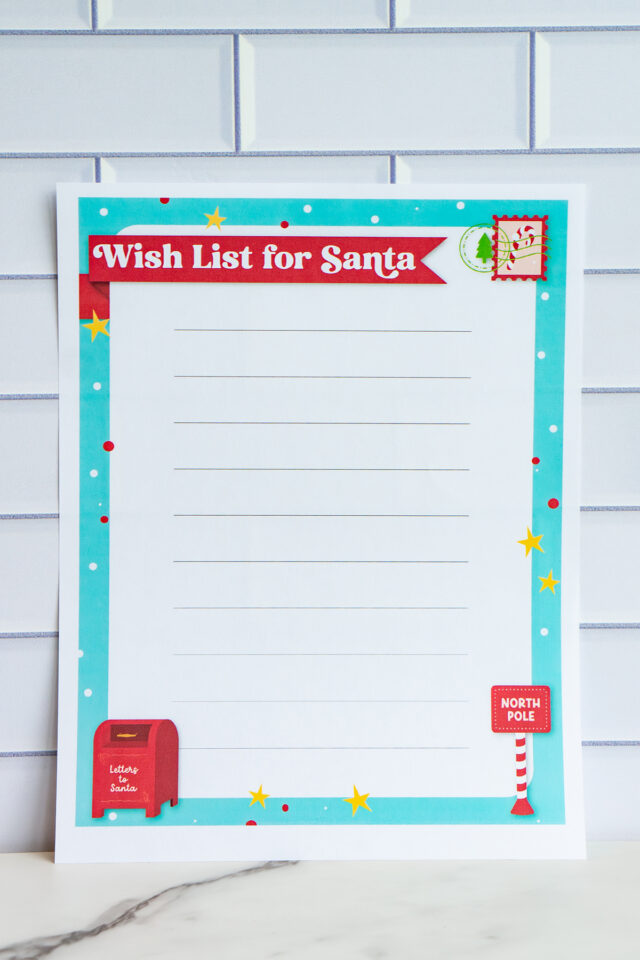 free-printable-letter-to-santa-wish-list-template- Mom Envy