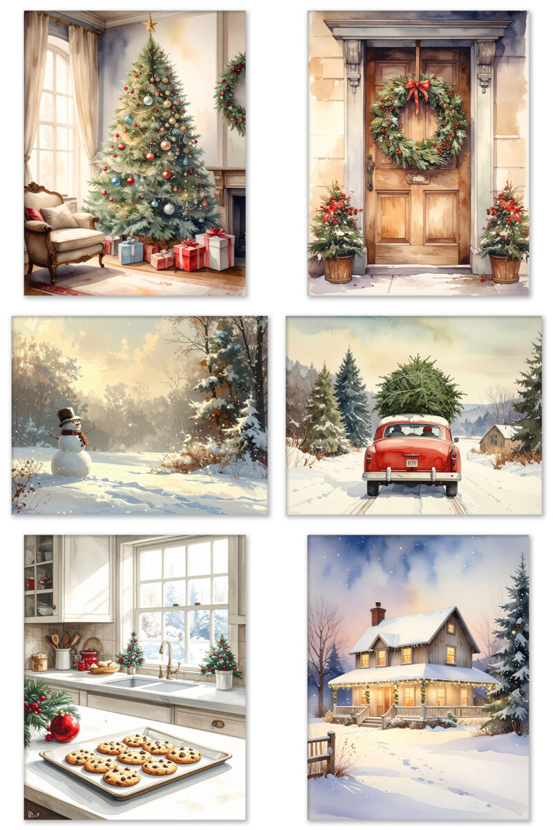 Free Printable Vintage Christmas Prints | Wall Art