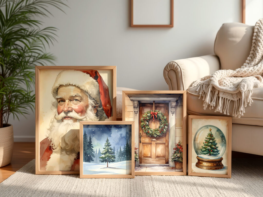 Free Printable Vintage Christmas Prints | Wall Art
