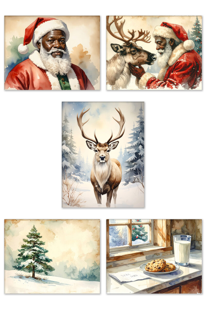 Free Printable Vintage Christmas Prints | Wall Art
