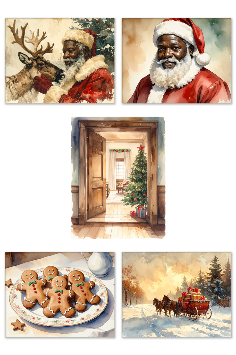 Free Printable Vintage Christmas Prints | Wall Art