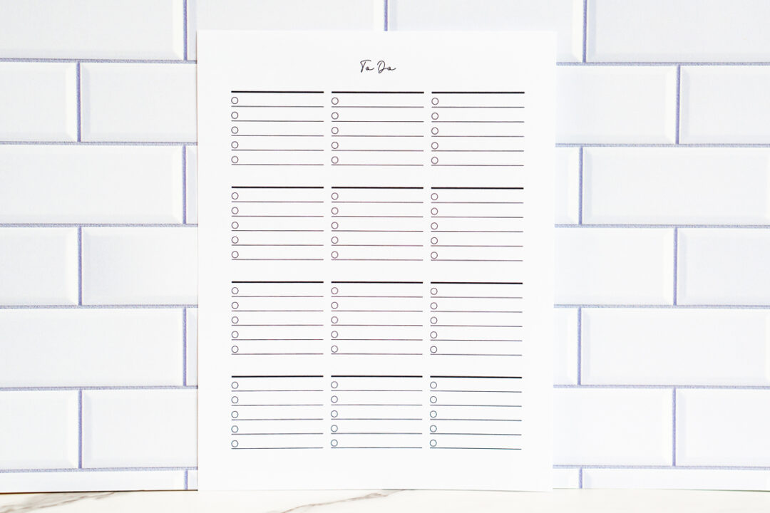 Free To Do List Printables | PDF, JPG, & PNG Templates
