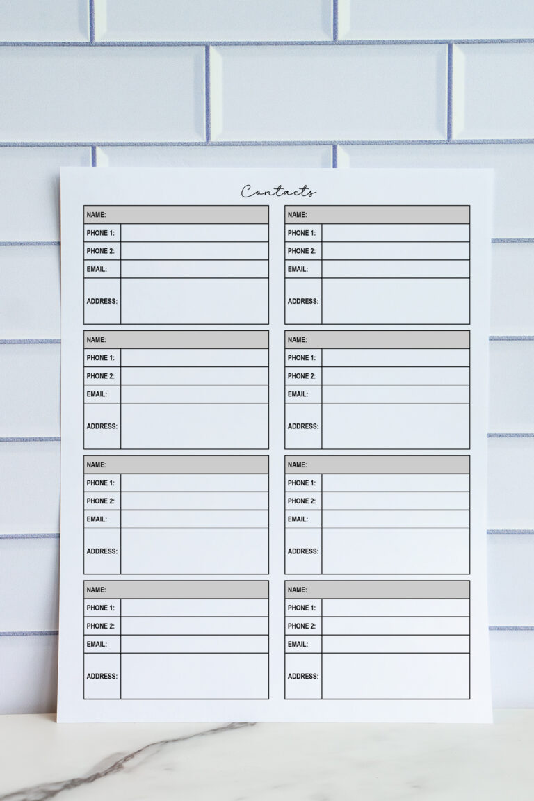 Free-Printable-Contact-List-Example-10 - Mom Envy