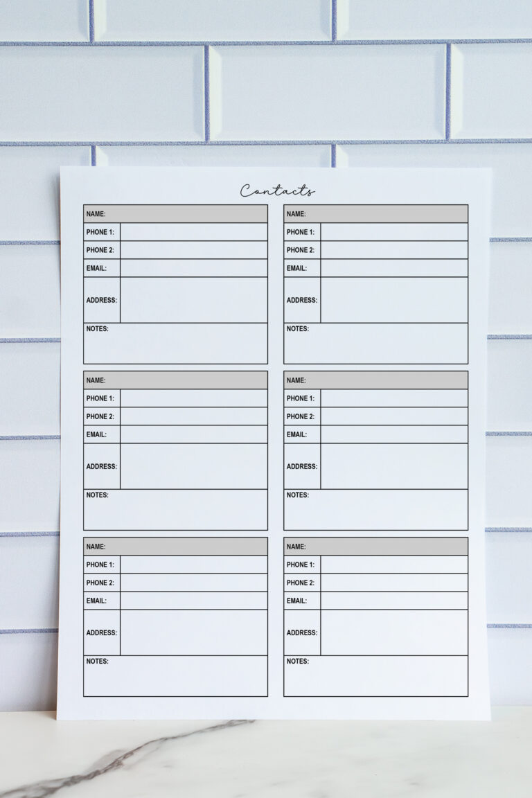 Free-Printable-Contact-List-Example-11 - Mom Envy