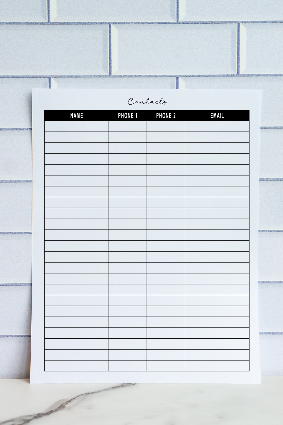 Free-Printable-Contact-List-Example-7 - Mom Envy